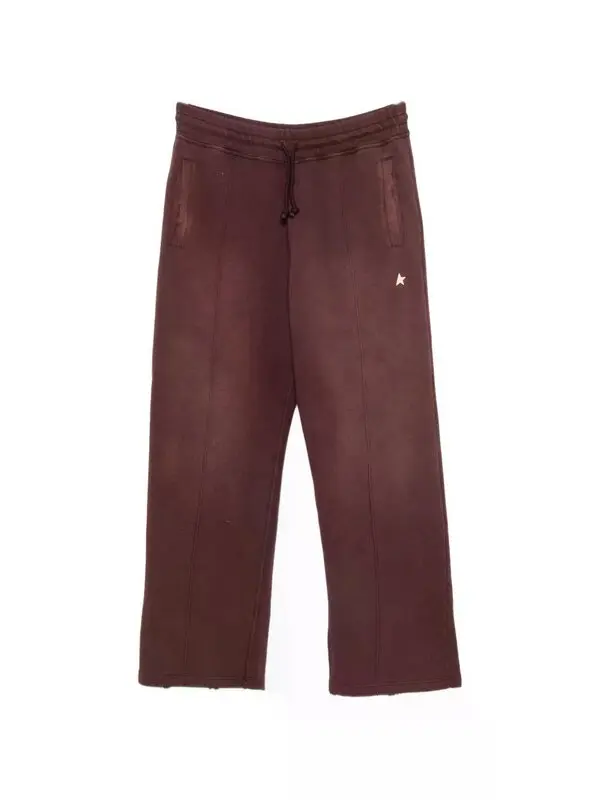 GOLDEN GOOSE Drawstring Track Pants - Red