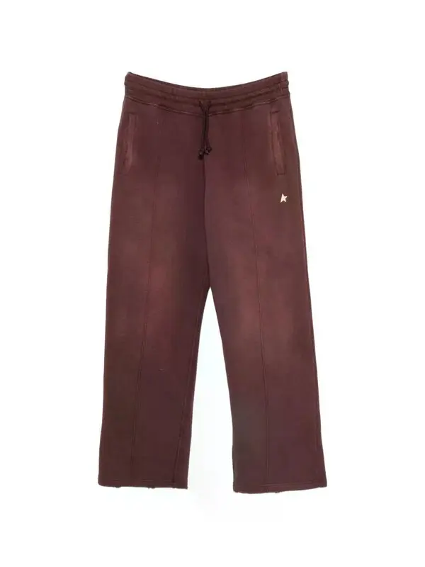 GOLDEN GOOSE Drawstring Track Pants - Red