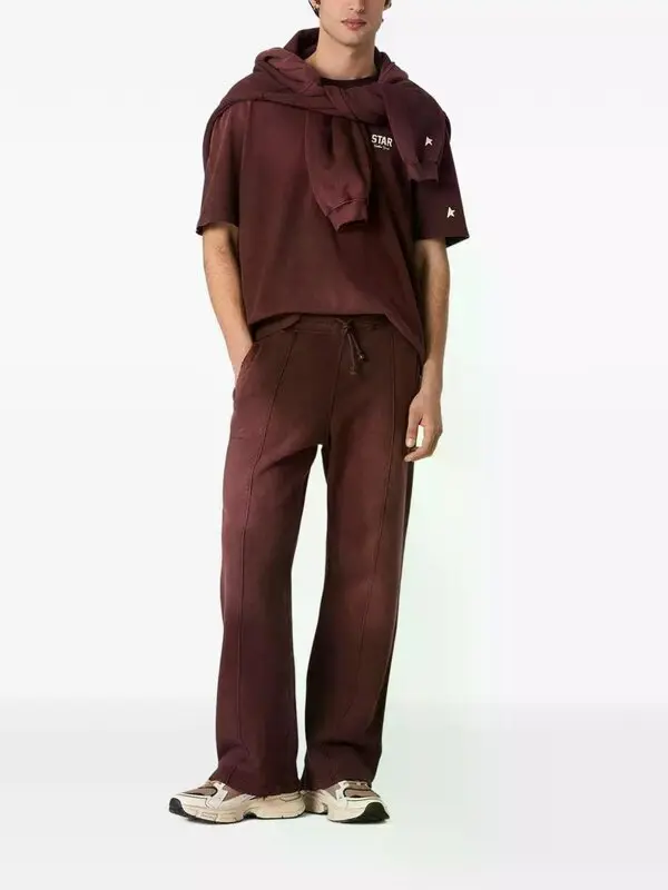 GOLDEN GOOSE Drawstring Track Pants - Red