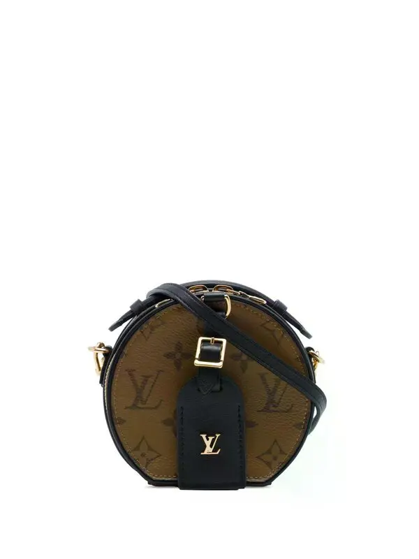 LOUIS VUITTON 2019 Monogram Reverse Mini Boite Chapeau Satchel - Black