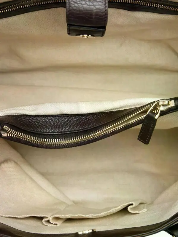 Gucci Gg Canvas Bamboo Diana Tote Bag