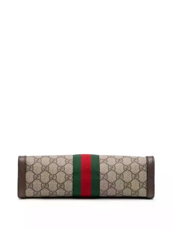 Gucci Ophidia Gg Supreme Web Small Chain Crossbody Bag - Neutrals