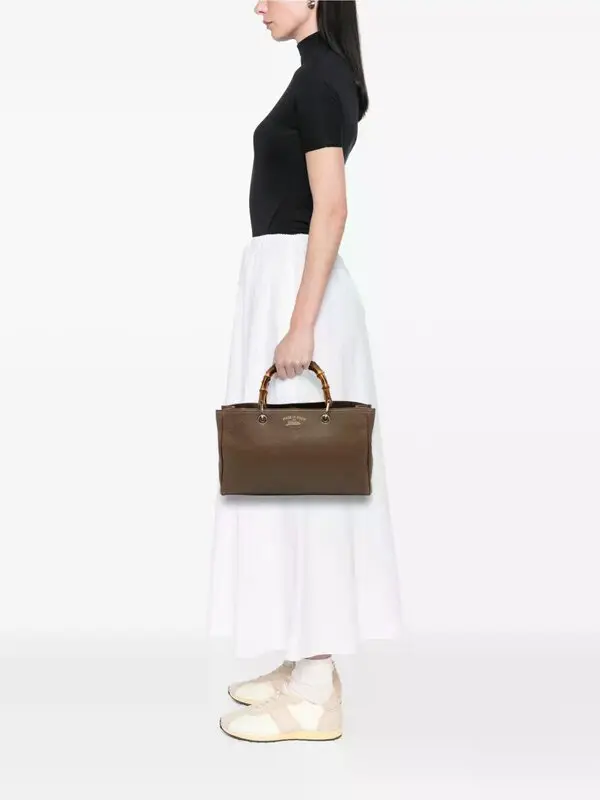 Gucci 2016-2026 Medium Calfskin Bamboo Shopper Satchel