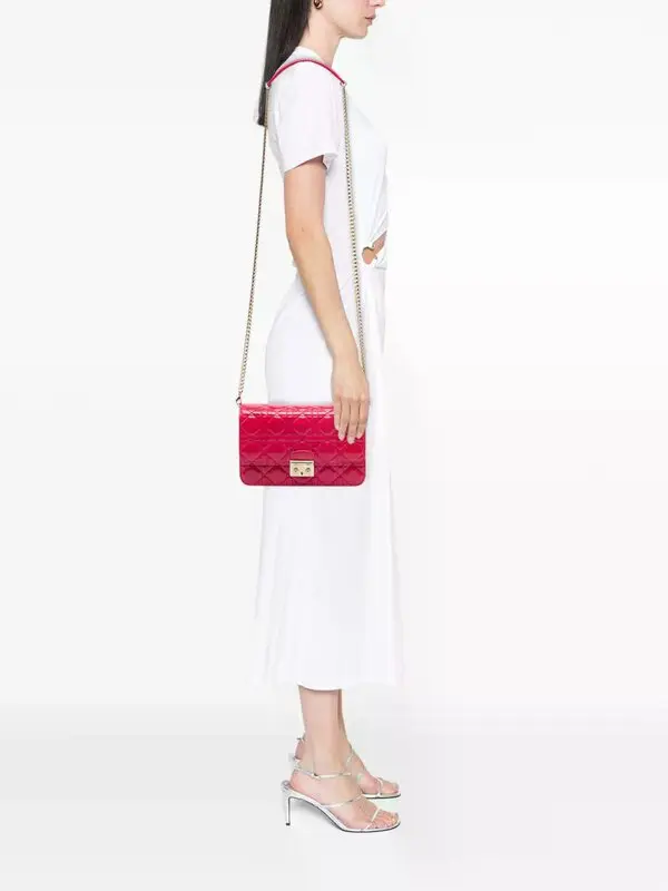 Dior 2014 Patent Cannage Miss Promenade Crossbody Bag - Pink