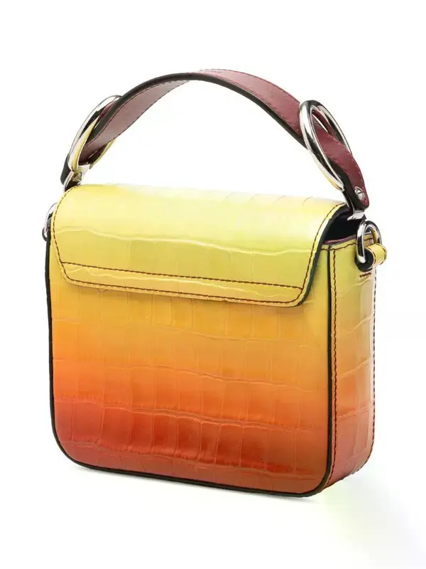 Chloé 2010 Mini Ombre Croc Embossed Leather C Satchel