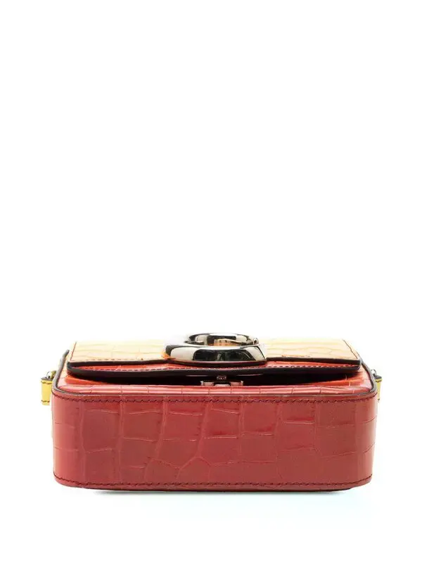 Chloé 2010 Mini Ombre Croc Embossed Leather C Satchel