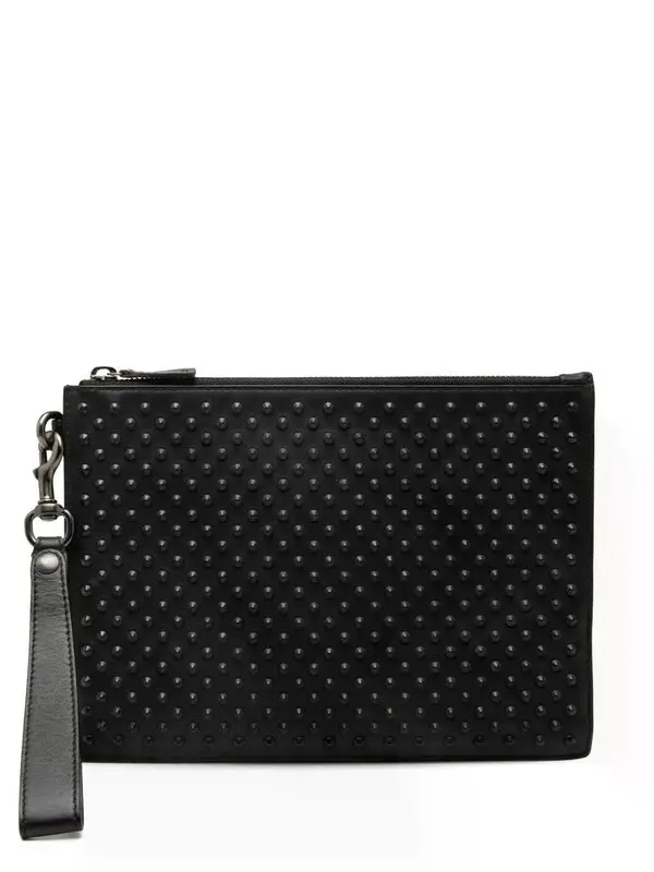 Gucci 2000-2015 Studded Calfskin Clutch Bag - Black