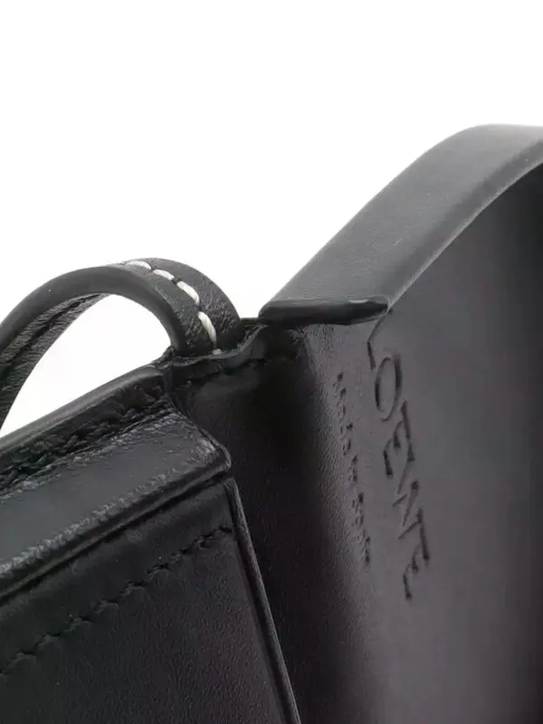 Loewe Soft Calfskin Anagram Heel Pouch Crossbody Bag - Black
