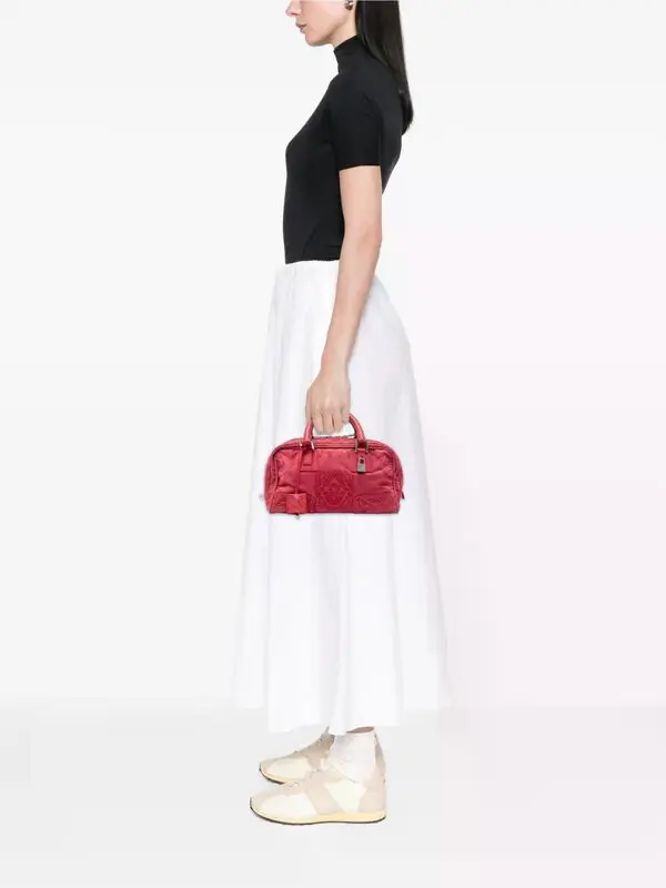 Loewe 2006 Stitched Suede Amazona 28 Handbag
