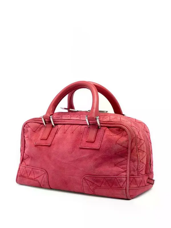 Loewe 2006 Stitched Suede Amazona 28 Handbag