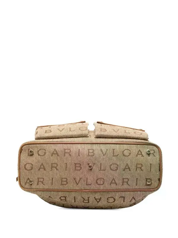 BVLGARI 2000 Logomania Canvas Satchel