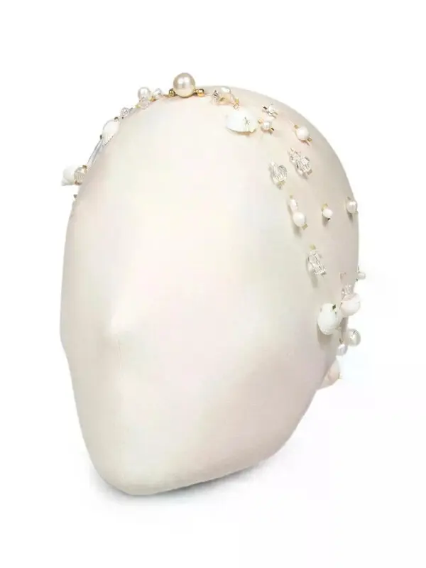 JENNIFER BEHR Mar Shell Embellished Diadem - White