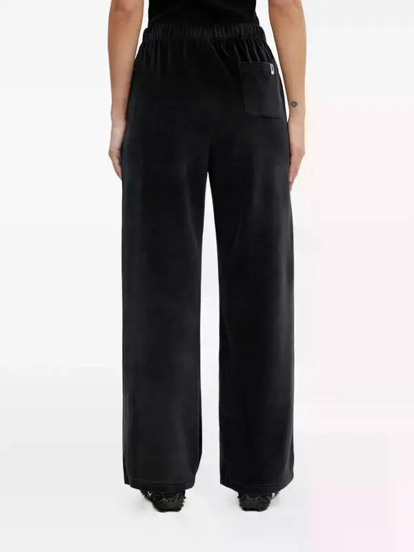 A BATHING APE Rhinestone-embellished Velvet Trousers