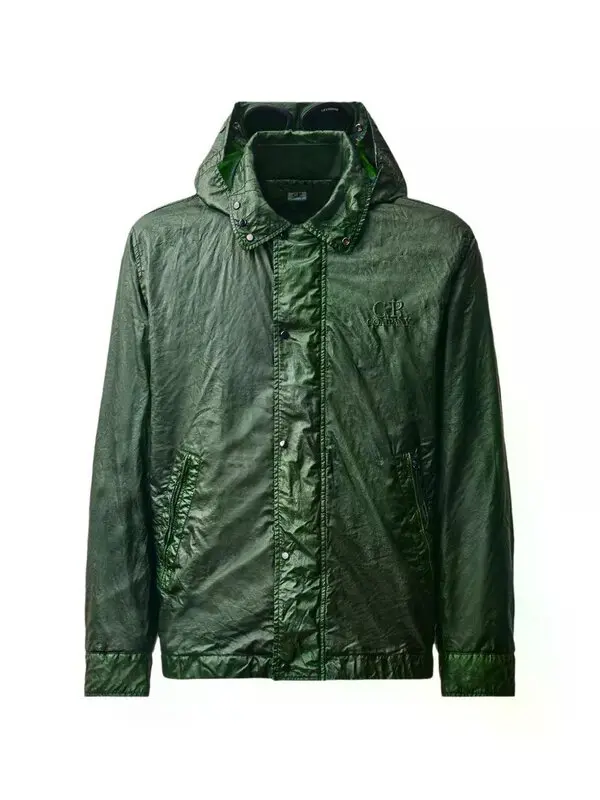 C.P. COMPANY Goggle-detail Logo-embroidered Jacket