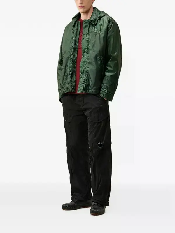 C.P. COMPANY Goggle-detail Logo-embroidered Jacket