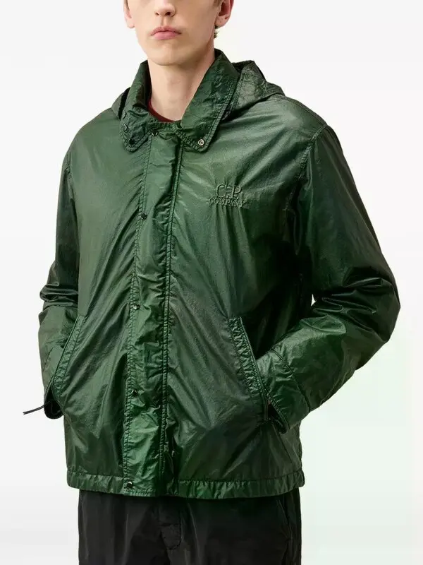 C.P. COMPANY Goggle-detail Logo-embroidered Jacket