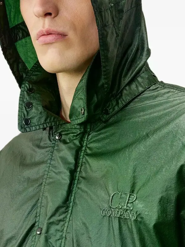 C.P. COMPANY Goggle-detail Logo-embroidered Jacket