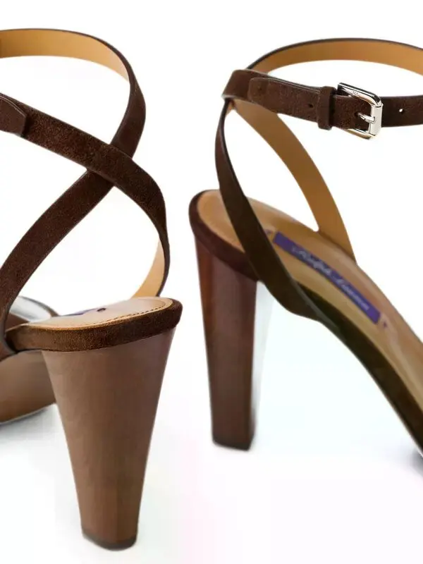 Ralph Lauren Graison Strappy Suede Sandals