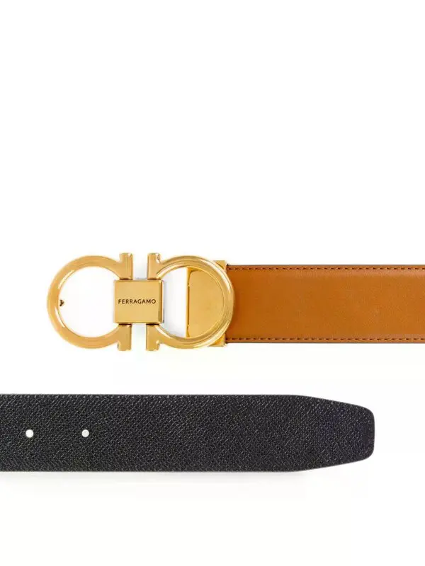 FERRAGAMO Reversible And Adjustable Gancini Belt