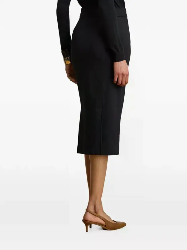 Ralph Lauren Button-embellished Pencil Midi Skirt
