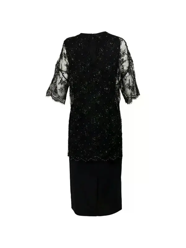 Valentino Garavani Embellished Lace Midi Dress
