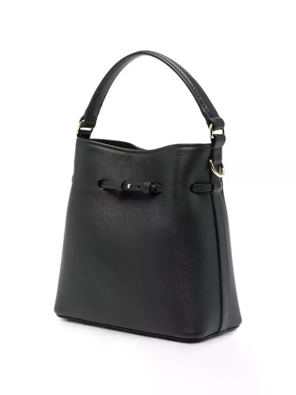 Strathberry Mini Corda Bucket Bag - Black
