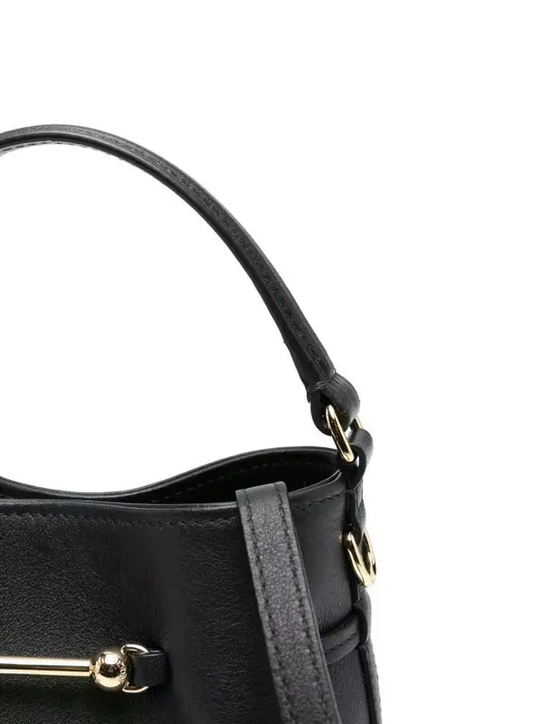 Strathberry Mini Corda Bucket Bag - Black