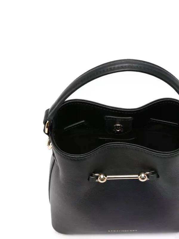 Strathberry Mini Corda Bucket Bag - Black