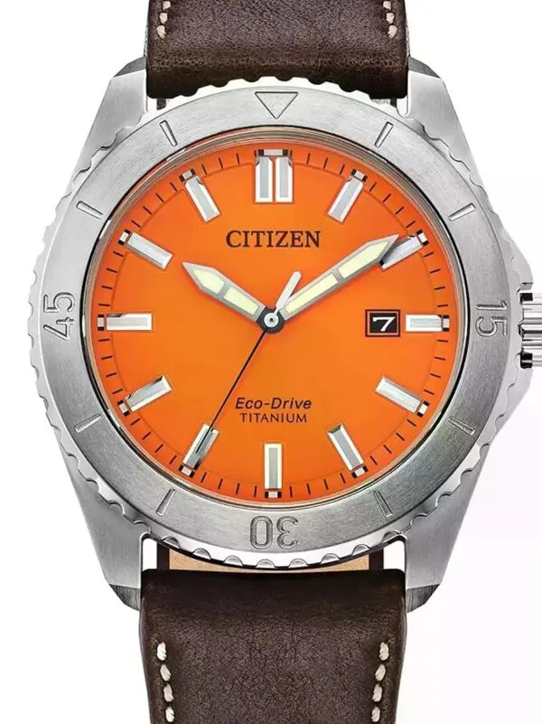 Citizen Eco-drive 41mm Titanium Watch - Orange