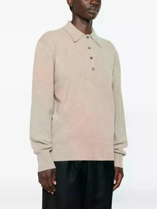 RÓHE Button-fastening Polo-collar Sweater