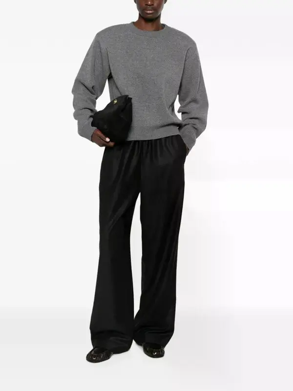 RÓHE Ribbed-trim Fine Knit Crew Neck Sweater