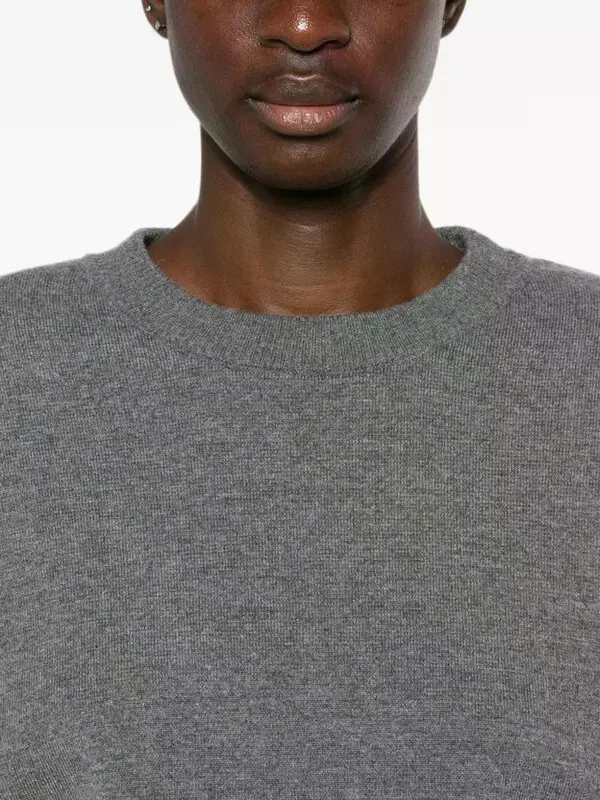 RÓHE Ribbed-trim Fine Knit Crew Neck Sweater