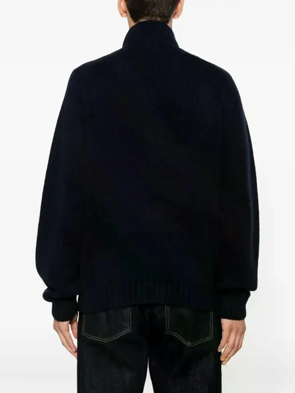 TOM FORD Ribbed Knit Shawl Collar Cardigan