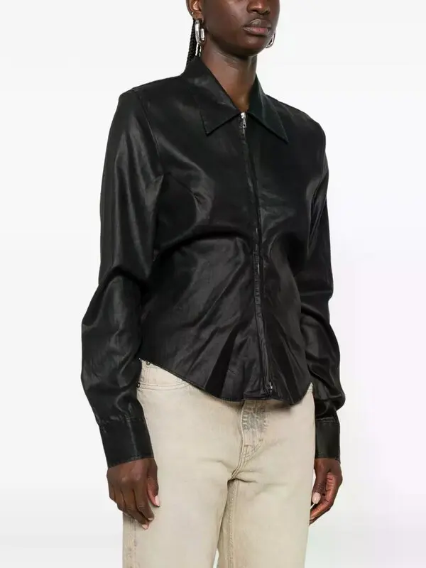 Our Legacy Slim Zip Shirt - Neutrals