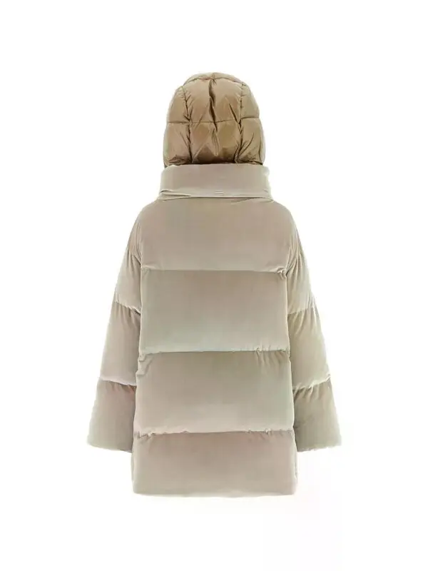 Herno Velvet-texture Hooded Jacket