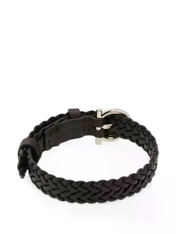 FERRAGAMO Woven Bracelet With Gancini Clasp