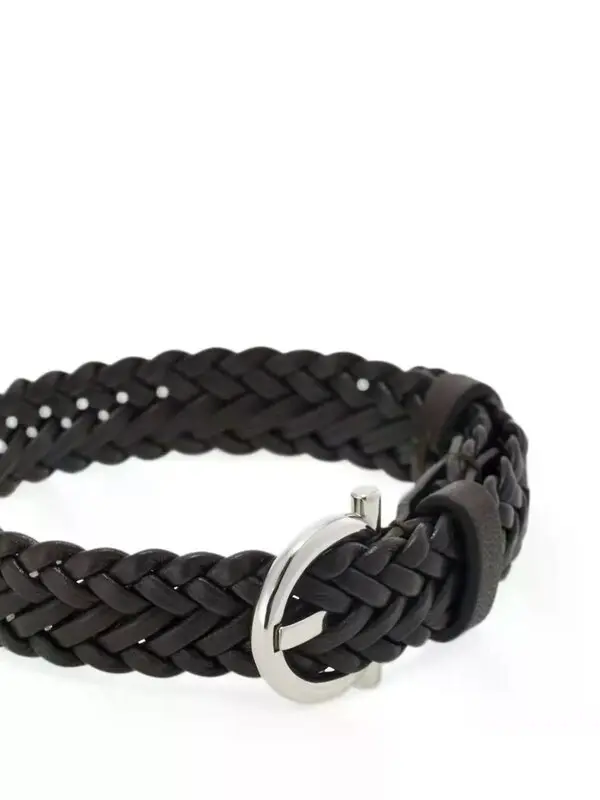 FERRAGAMO Woven Bracelet With Gancini Clasp