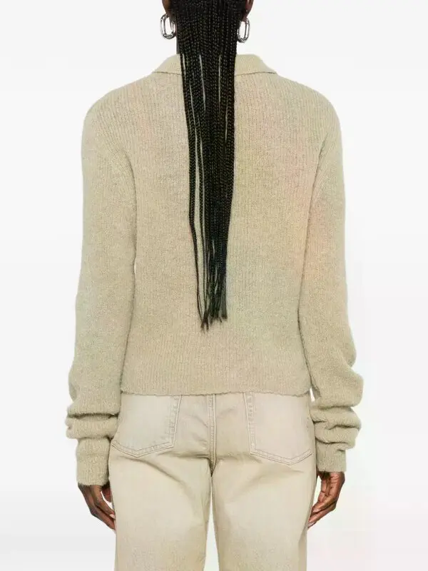 Our Legacy Mazzy Polo-collar Cardigan - Green