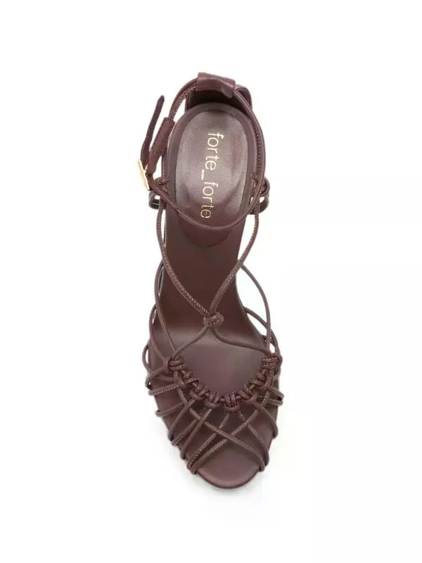 FORTE_FORTE Knotted Buckle-fastening Stiletto Sandals