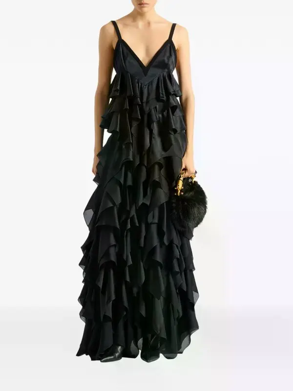 Balmain Satin Top With Thin Straps