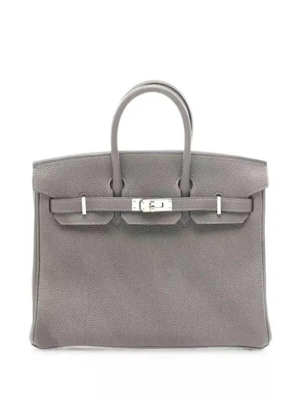 Hermès 2022 Birkin 25 Togo Tote Bag - Grey
