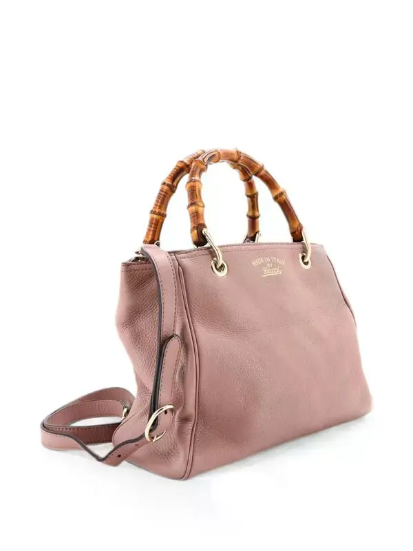 Gucci Bamboo Shopper Leather Small Tote Bag
