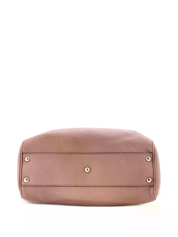 Gucci Bamboo Shopper Leather Small Tote Bag - Neutrals