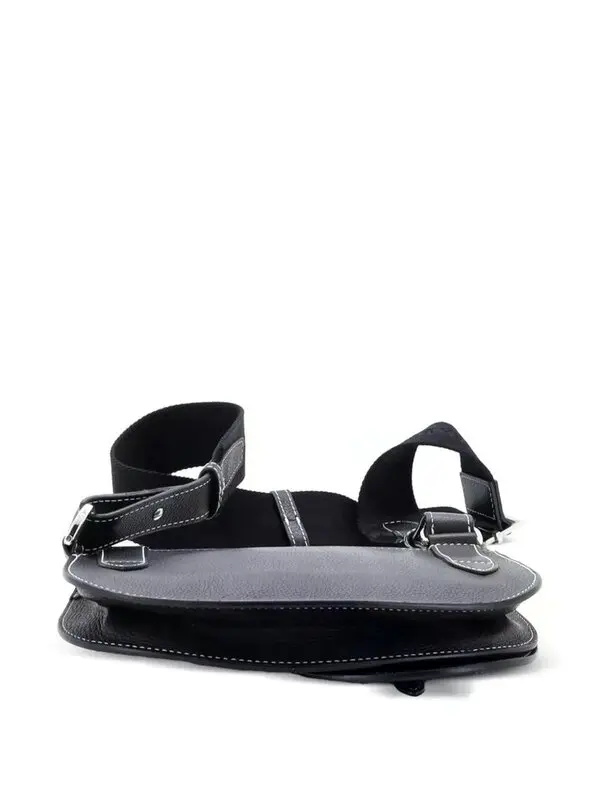 Dior Saddle Messenger Pouch Leather Crossbody Bag - Black