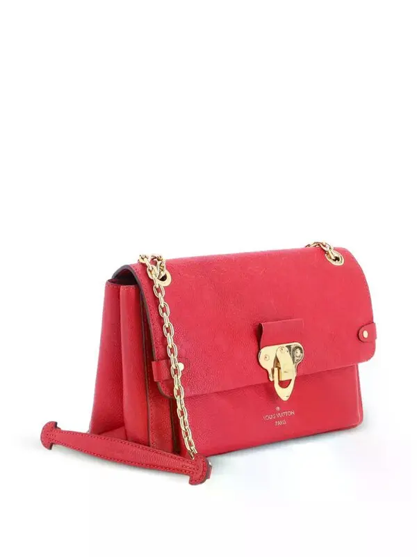 LOUIS VUITTON Vavin Handbag Monogram Empreinte Leather Pm - Red