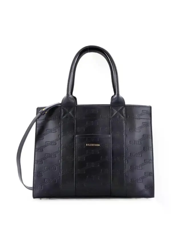 Balenciaga Hardware Embossed Leather Small Tote Bag
