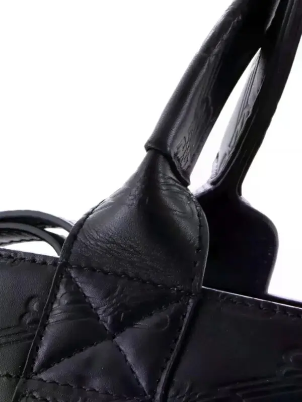 Balenciaga Hardware Embossed Leather Small Tote Bag