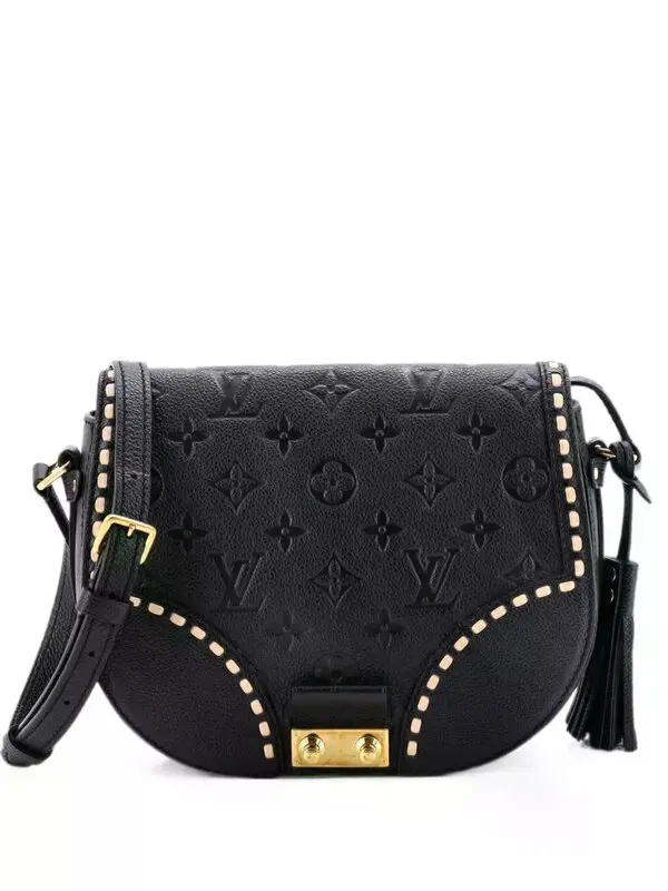 LOUIS VUITTON Junot Handbag Monogram Empreinte Leather Crossbody Bag - Black