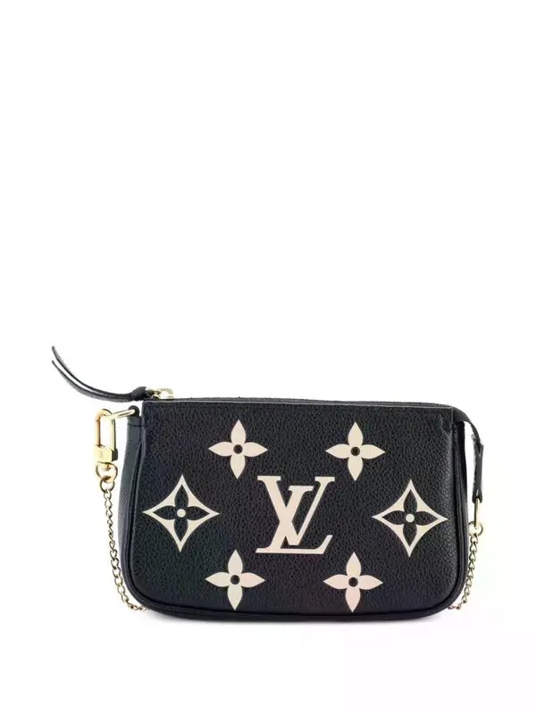 LOUIS VUITTON Pochette Accessoires Clutch Bag - Black