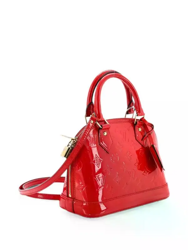 LOUIS VUITTON Alma Handbag Monogram Vernis Bb Shoulder Bag